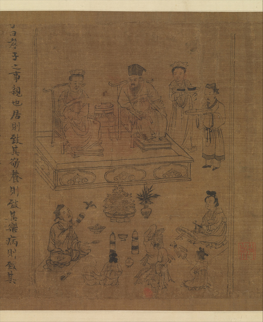 Li Gonglin The Classic Of Filial Piety Chinese Painting China